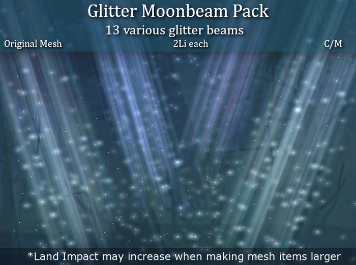 Second Life Marketplace - LOVE - GLITTER MOONBEAM PACK